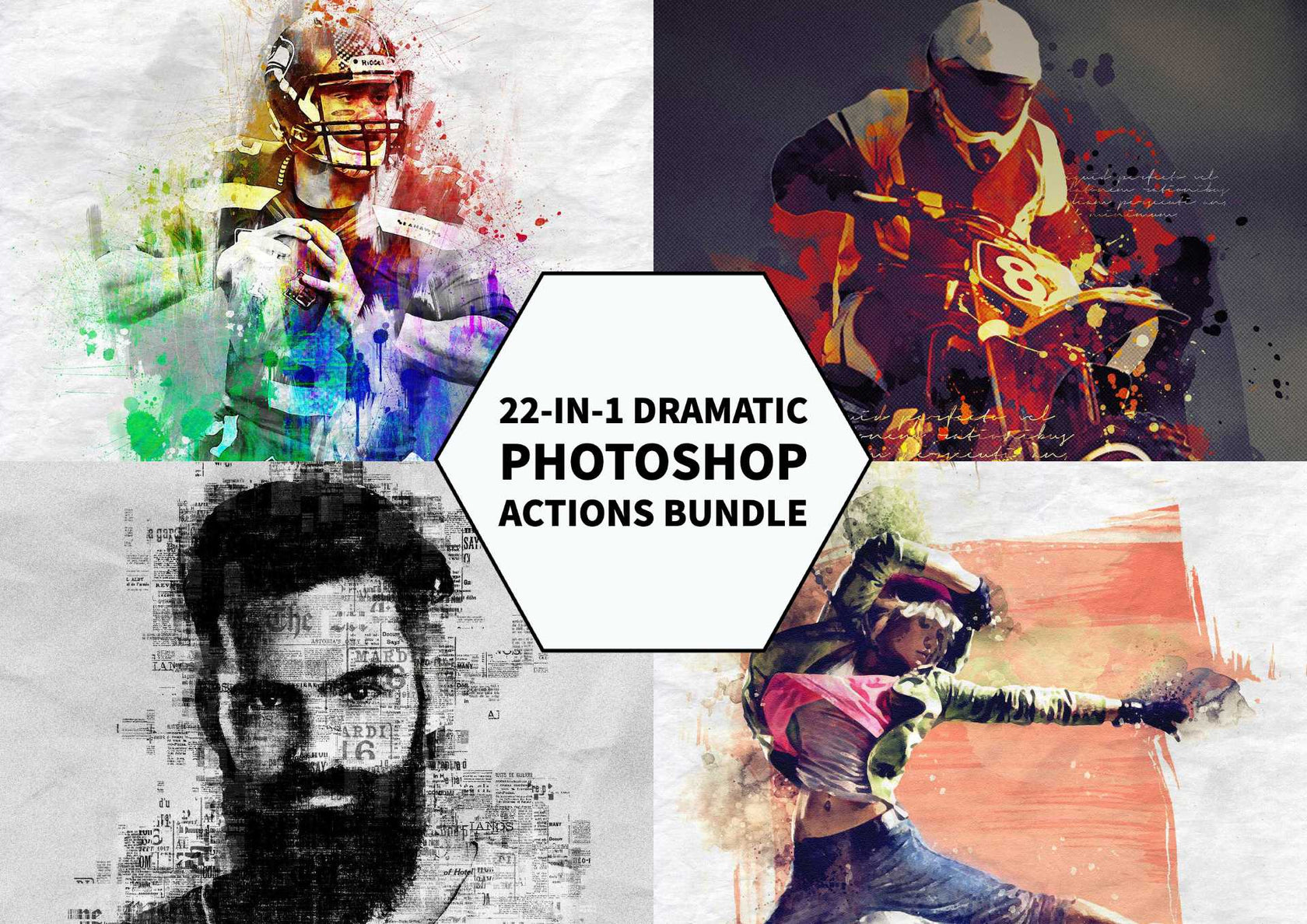 22-In-1 Dramatic Photoshop Actions Bundle – Photoboto