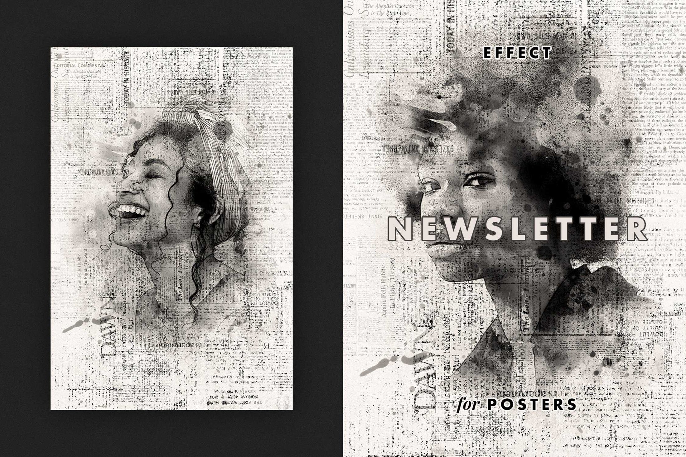 25 Fabulous Poster + Portrait Photoshop Templates Bundle – Photoboto